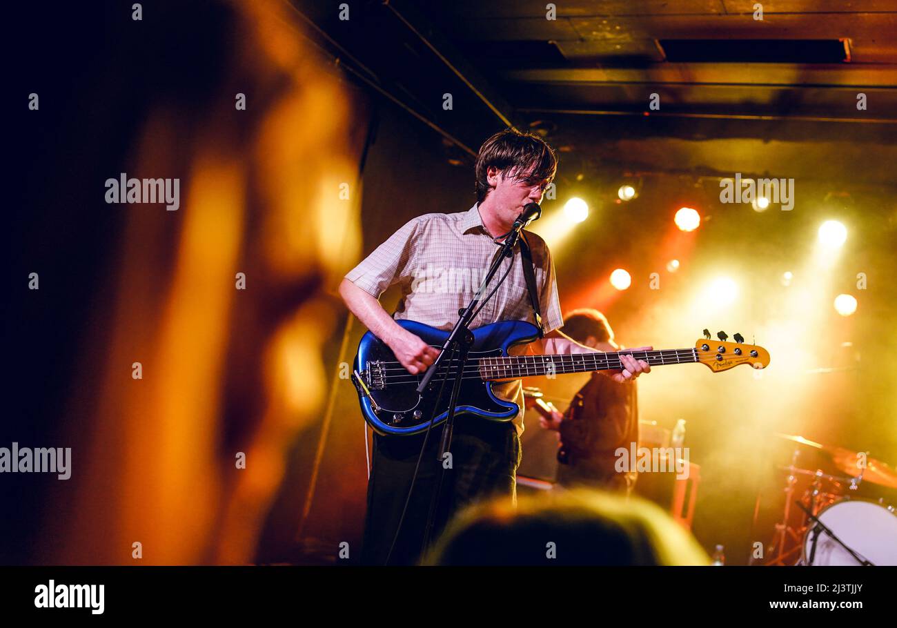 Copenhagen, Denmark. 08th, April 2022. The English post-punk band Shame ...