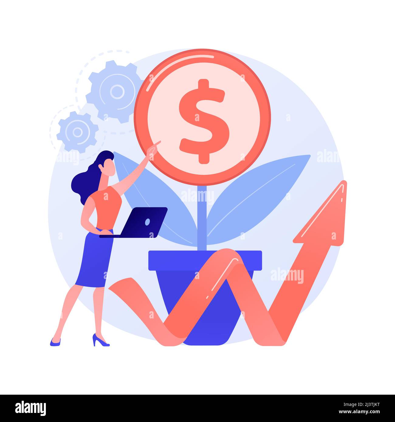 Sustainable business abstract concept vector illustration ...