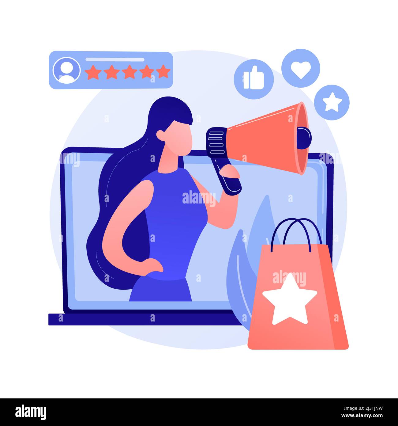 Brand ambassador abstract concept vector illustration. Official brand ...