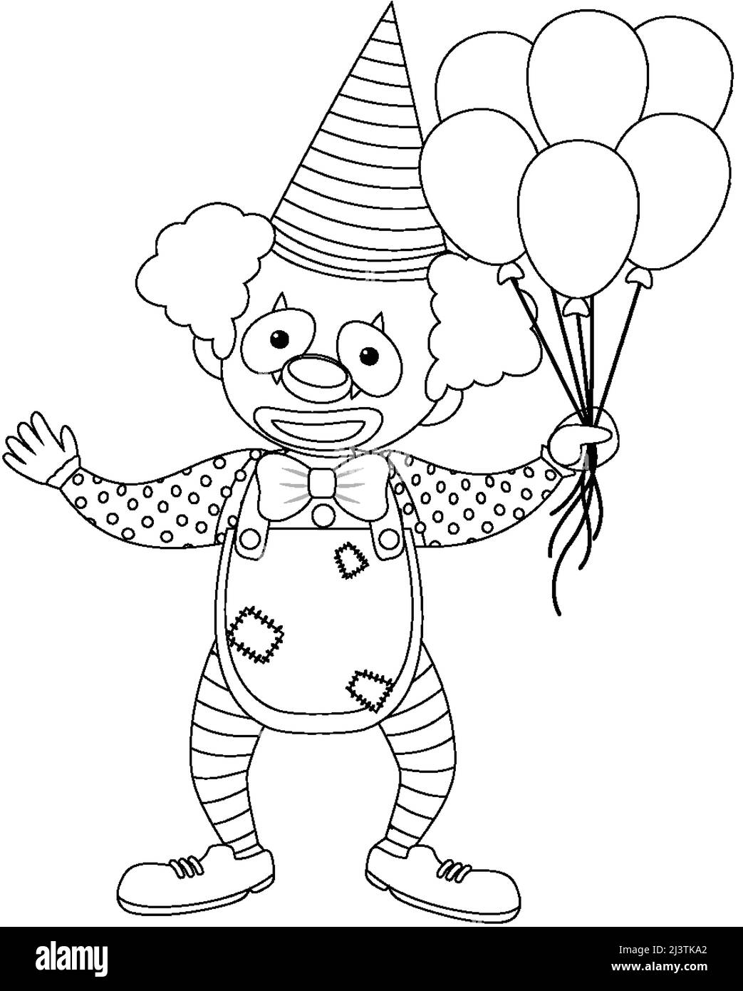 Clown clipart Black and White Stock Photos & Images - Alamy