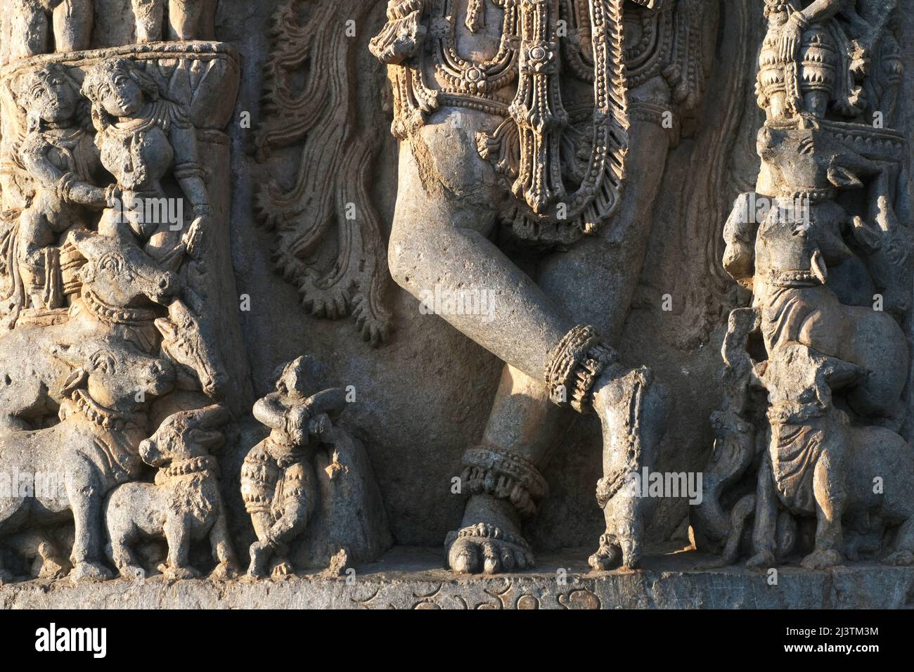 Stone Sculpture of Beautiful Female (Madanikas) with selective focus ...