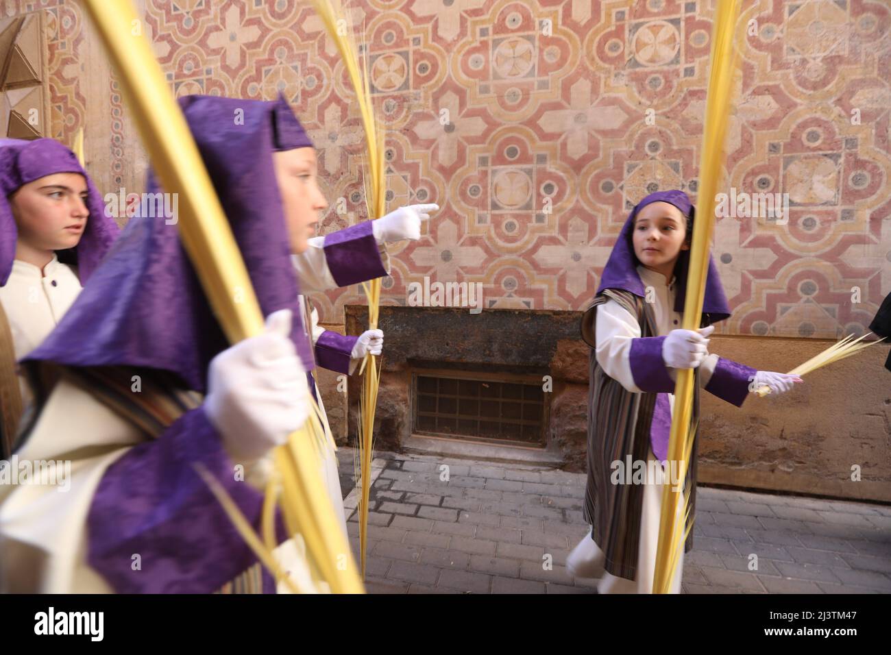 Malaga, Spain. 10th Apr, 2022. Palm Sunday celebration in Holy Week in ...