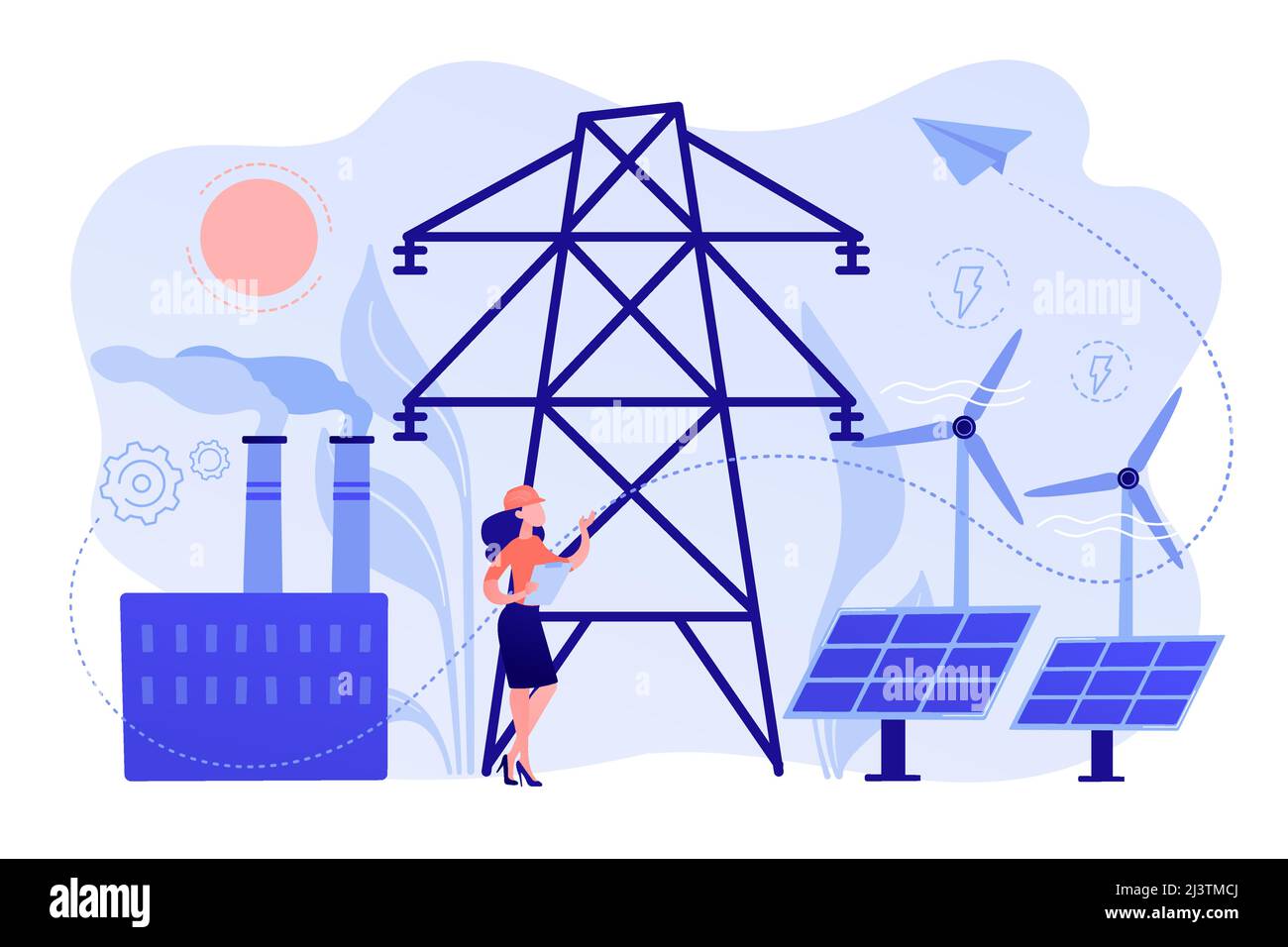 Solar technologies Stock Vector Images - Alamy