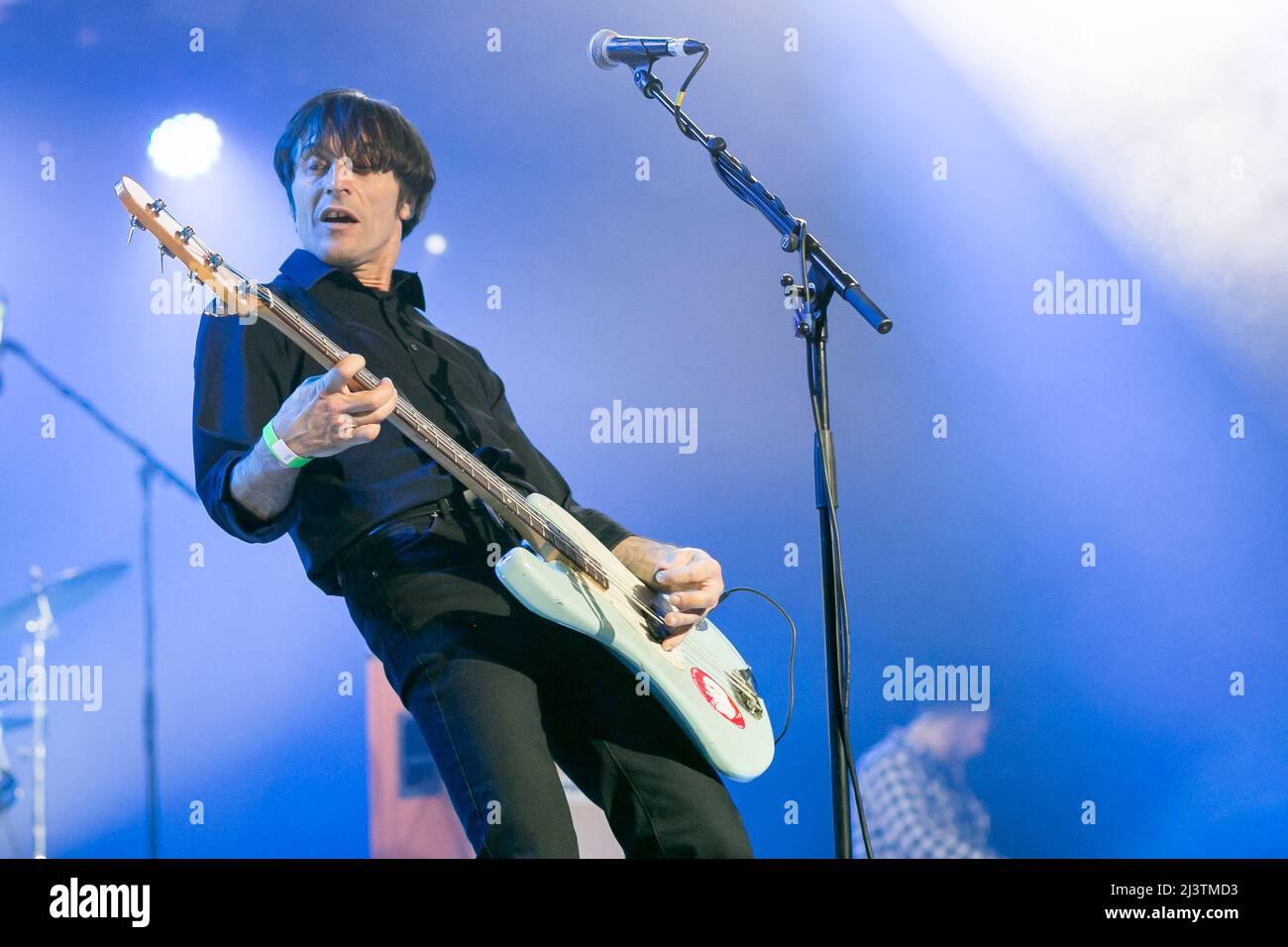 The italian rock pop band Zen circus perform live in Turin Stock Photo ...