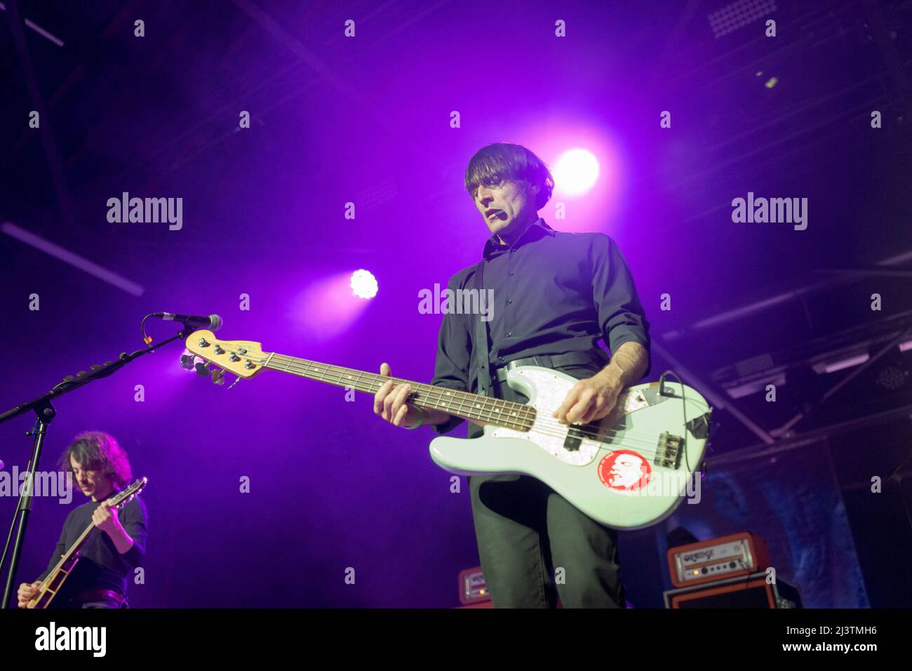 The italian rock pop band Zen circus perform live in Turin Stock Photo ...
