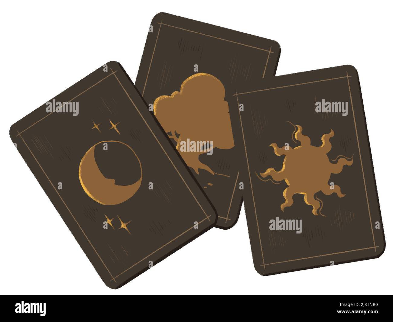 Tarot card illustration collection. Fortune tellers cards set Stock ...