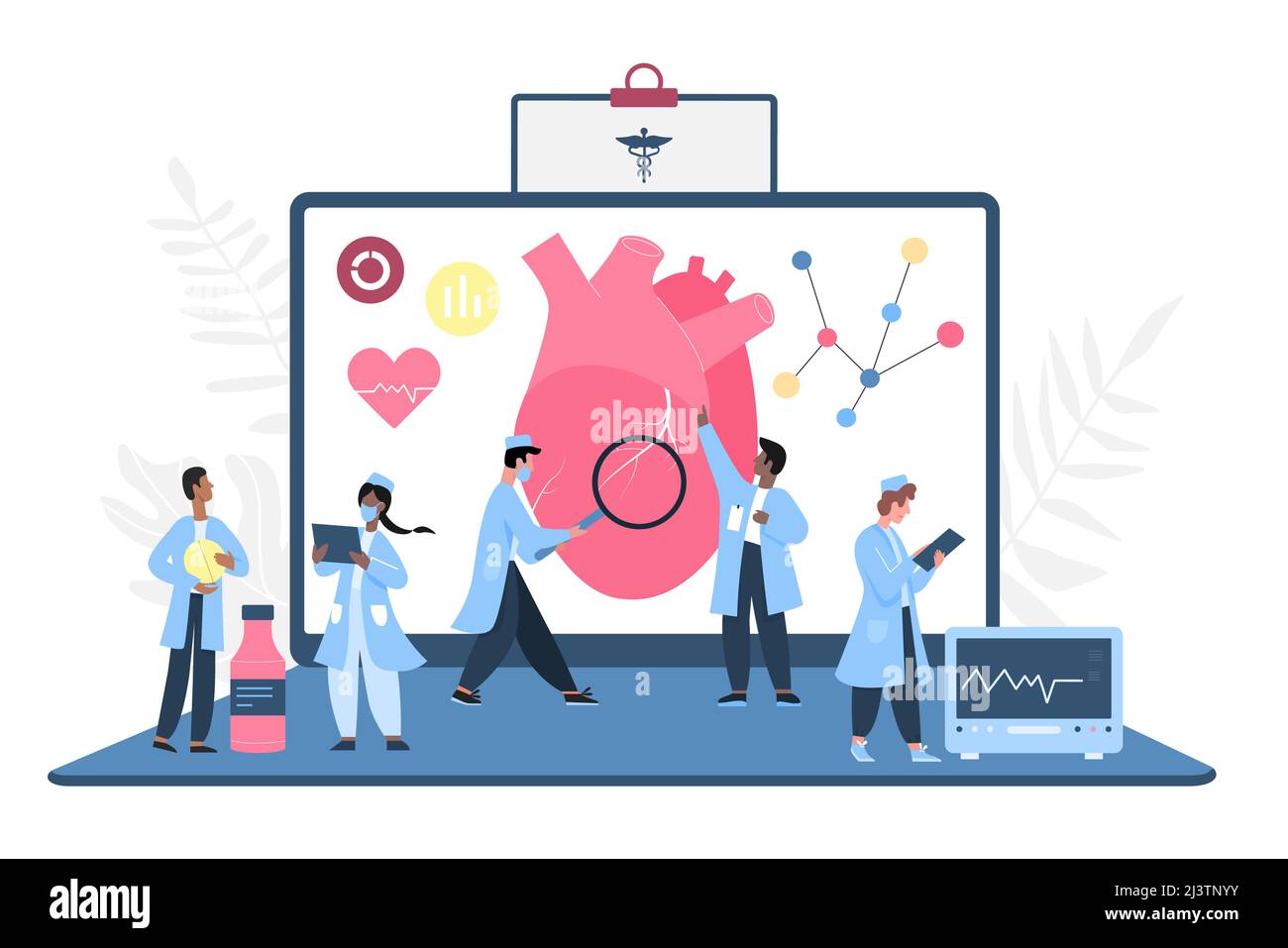 Medical Research Of Cardiovascular Health By Tiny Doctors In Clinic
