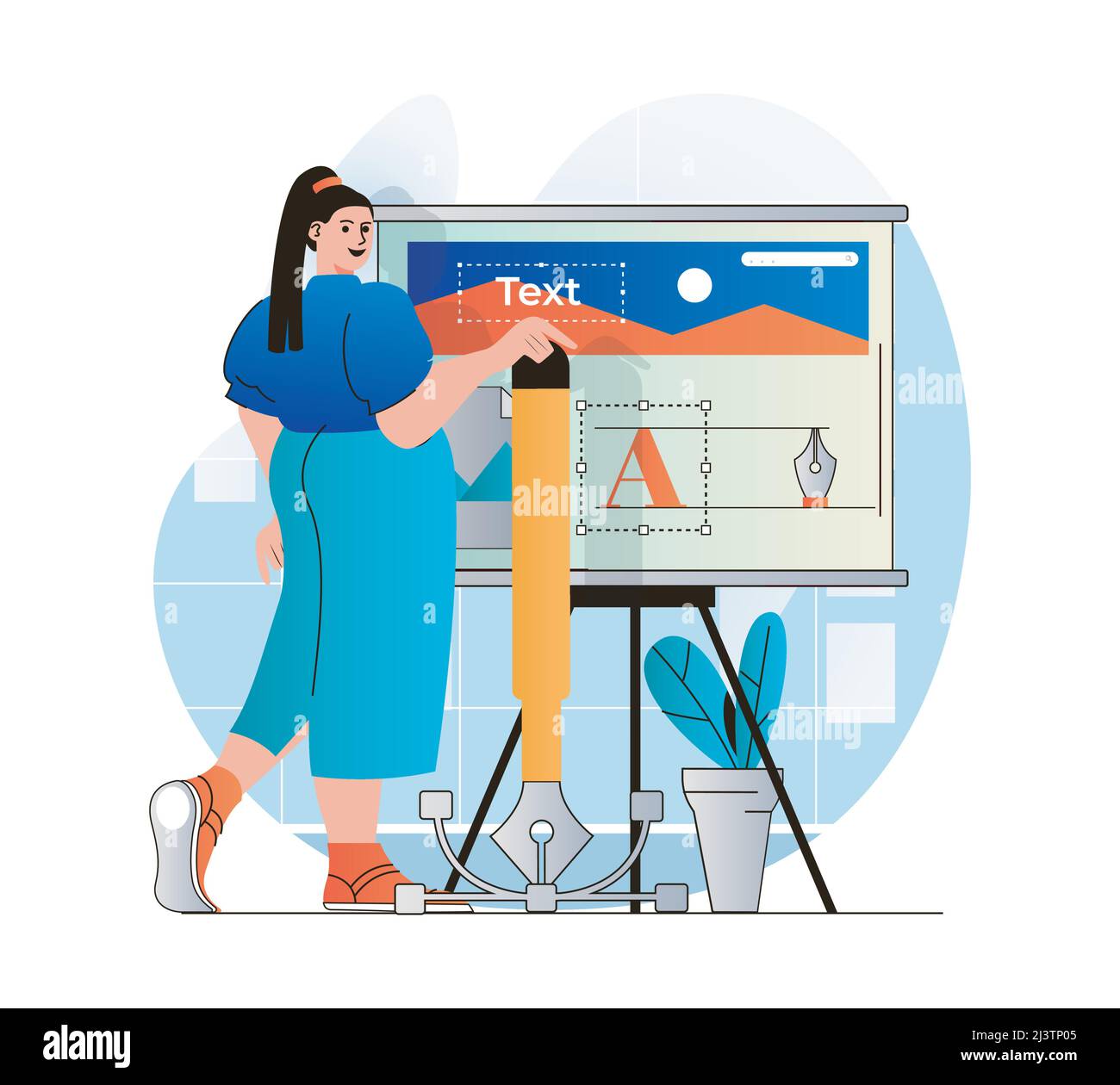 Illustrator drawing Cut Out Stock Images & Pictures - Alamy