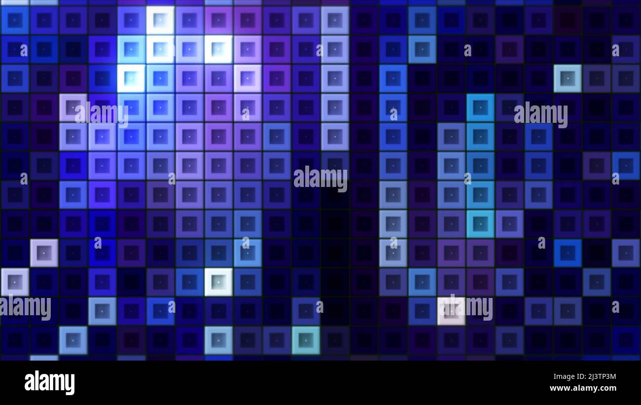 Moving mosaic squares with colored lines. Motion. Bright moving lines ...