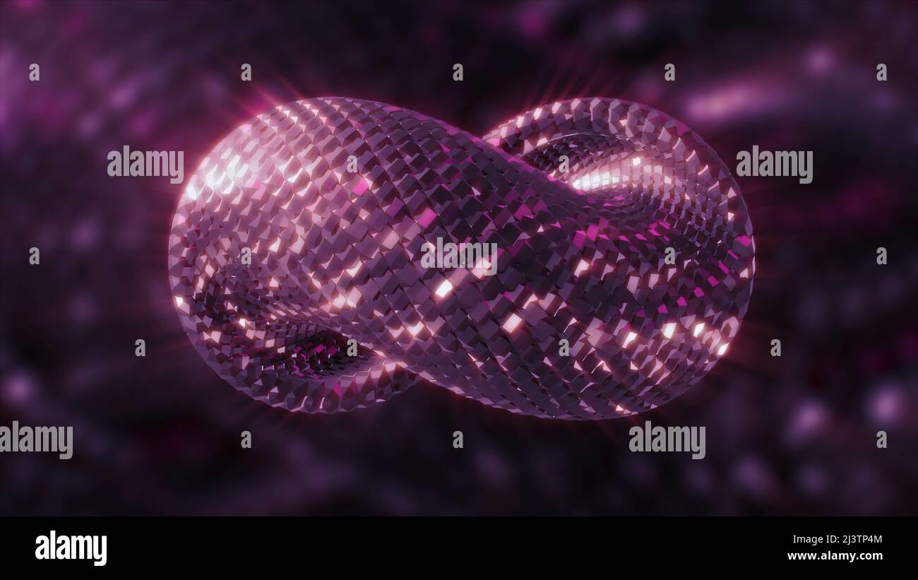 Snake pattern on 3d loop. Motion. Gorgeous shiny mosaic on moving ...