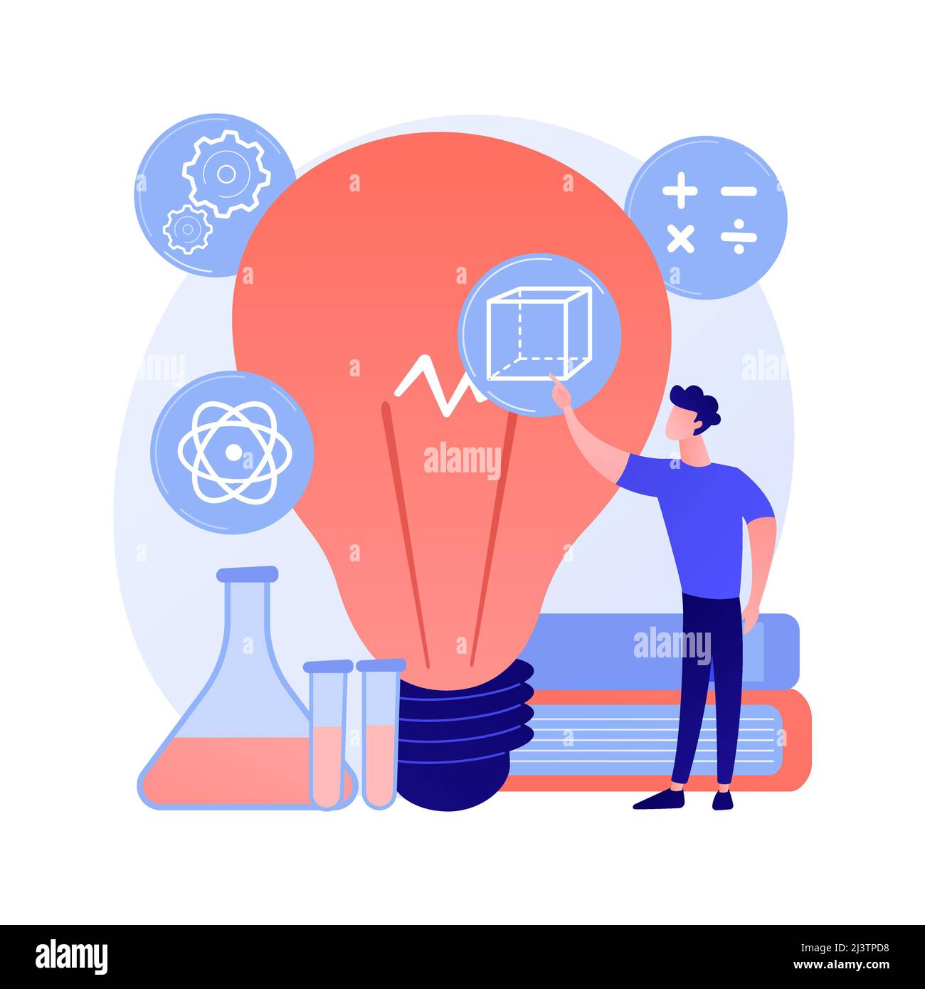 Cartoon science beaker Cut Out Stock Images & Pictures - Alamy