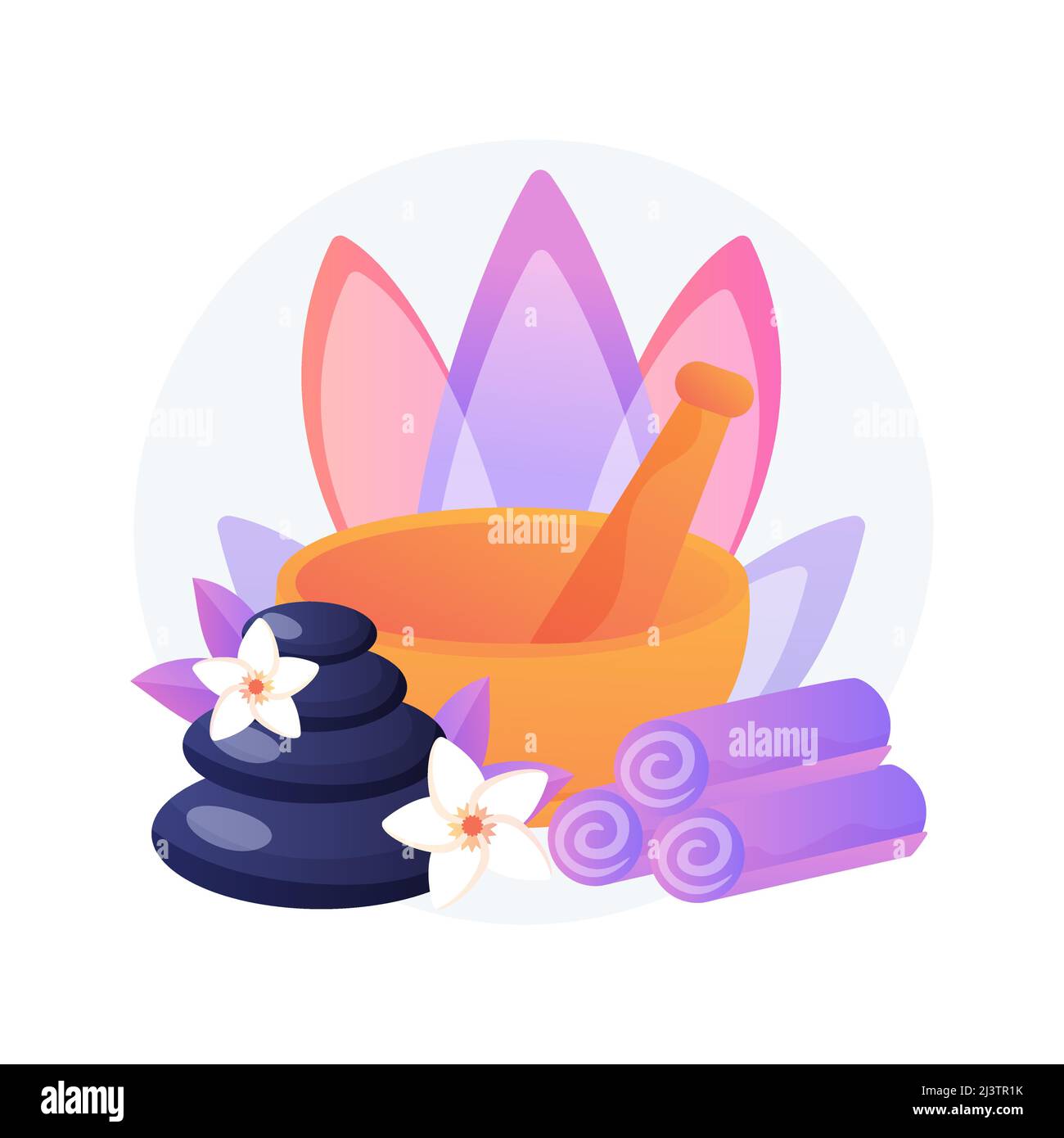 Aromatherapy scene Stock Vector Images - Alamy