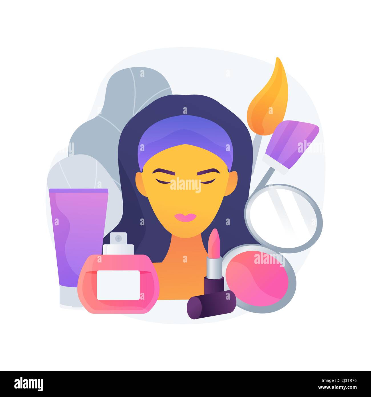 Cosmetology abstract concept vector illustration. Skincare, natural ...