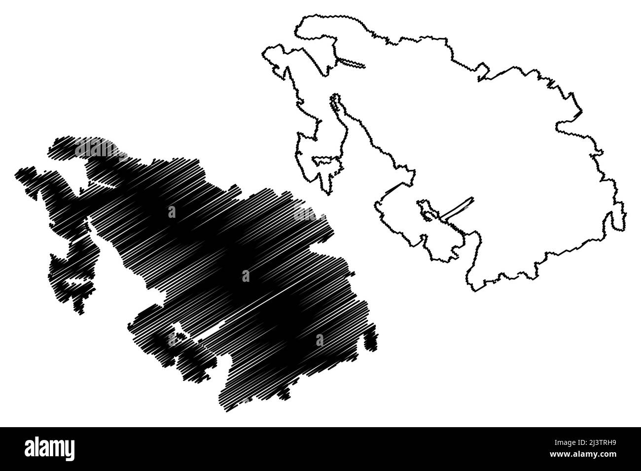 Inner hebrides map Stock Vector Images - Alamy
