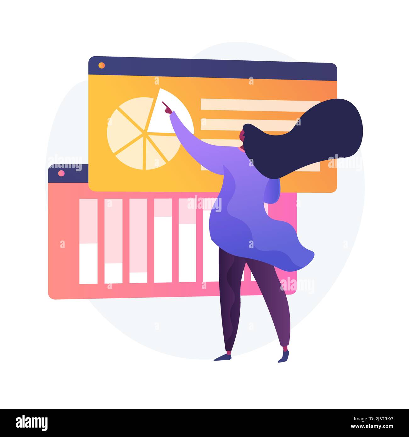 Online survey results analysis. Pie charts, infographics, analyzing ...