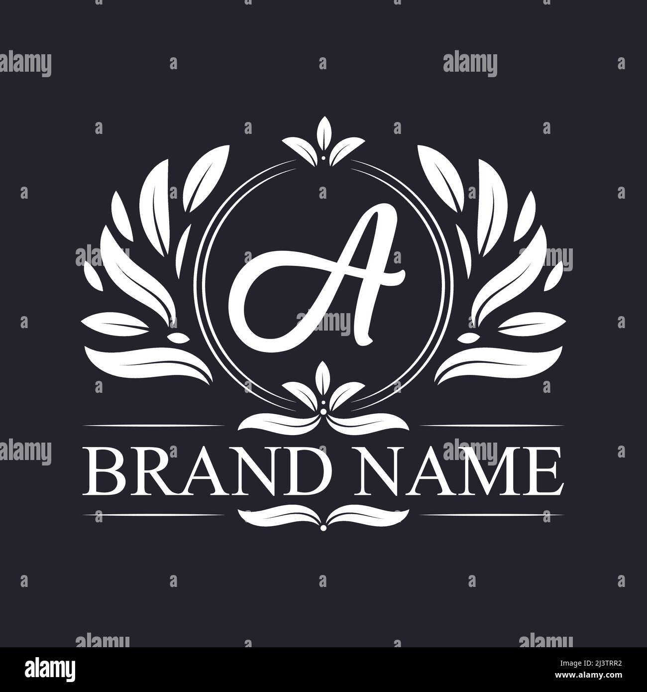 Golden vintage ornamental alphabet A logo design. Luxurious golden ...