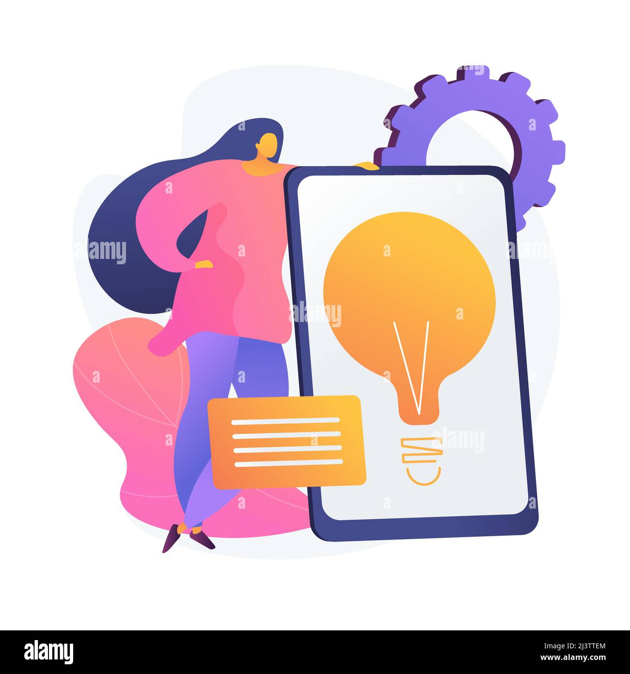 Creative business solution presentation. Profitable startup, idea ...