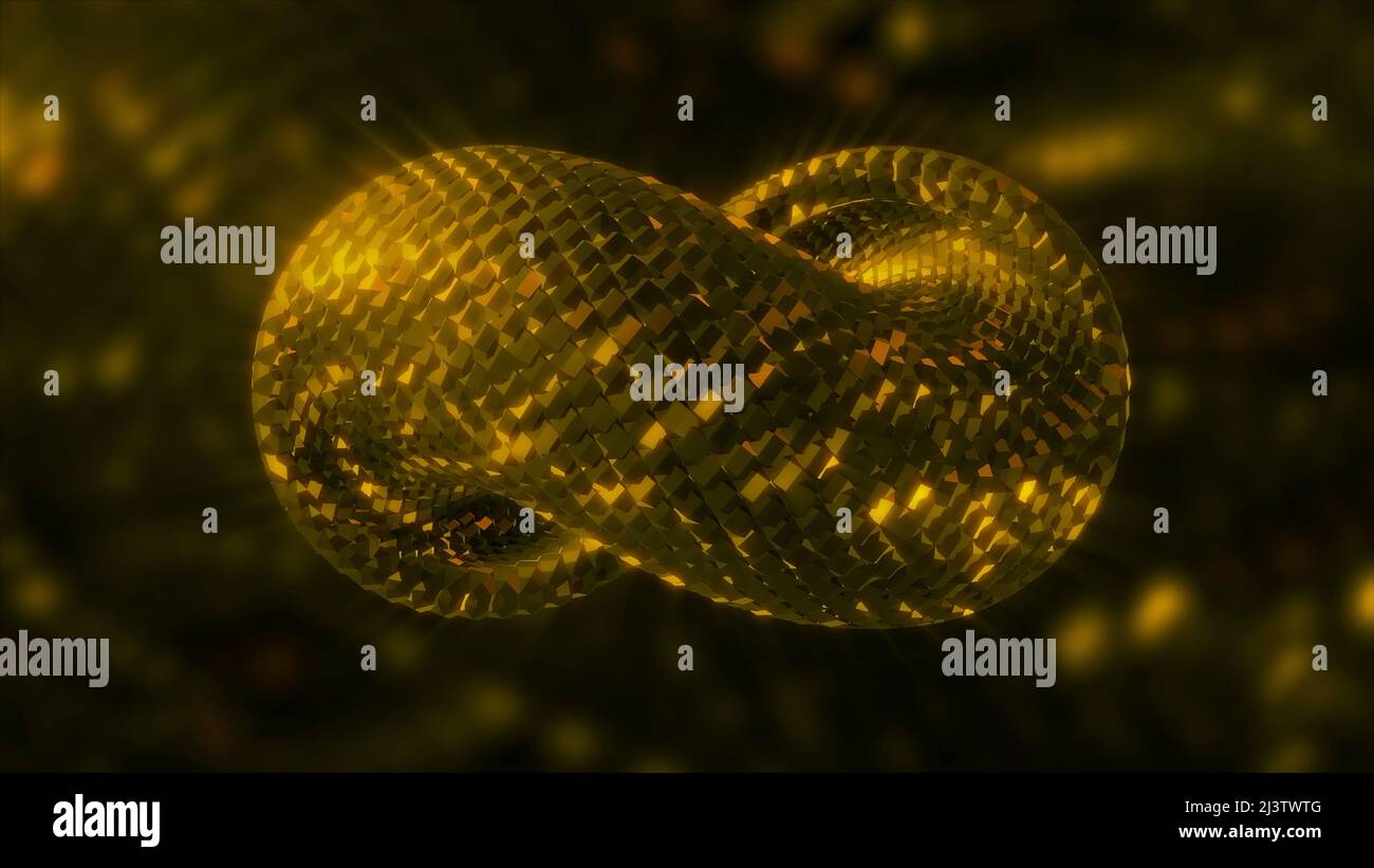 Snake pattern on 3d loop. Motion. Gorgeous shiny mosaic on moving ...
