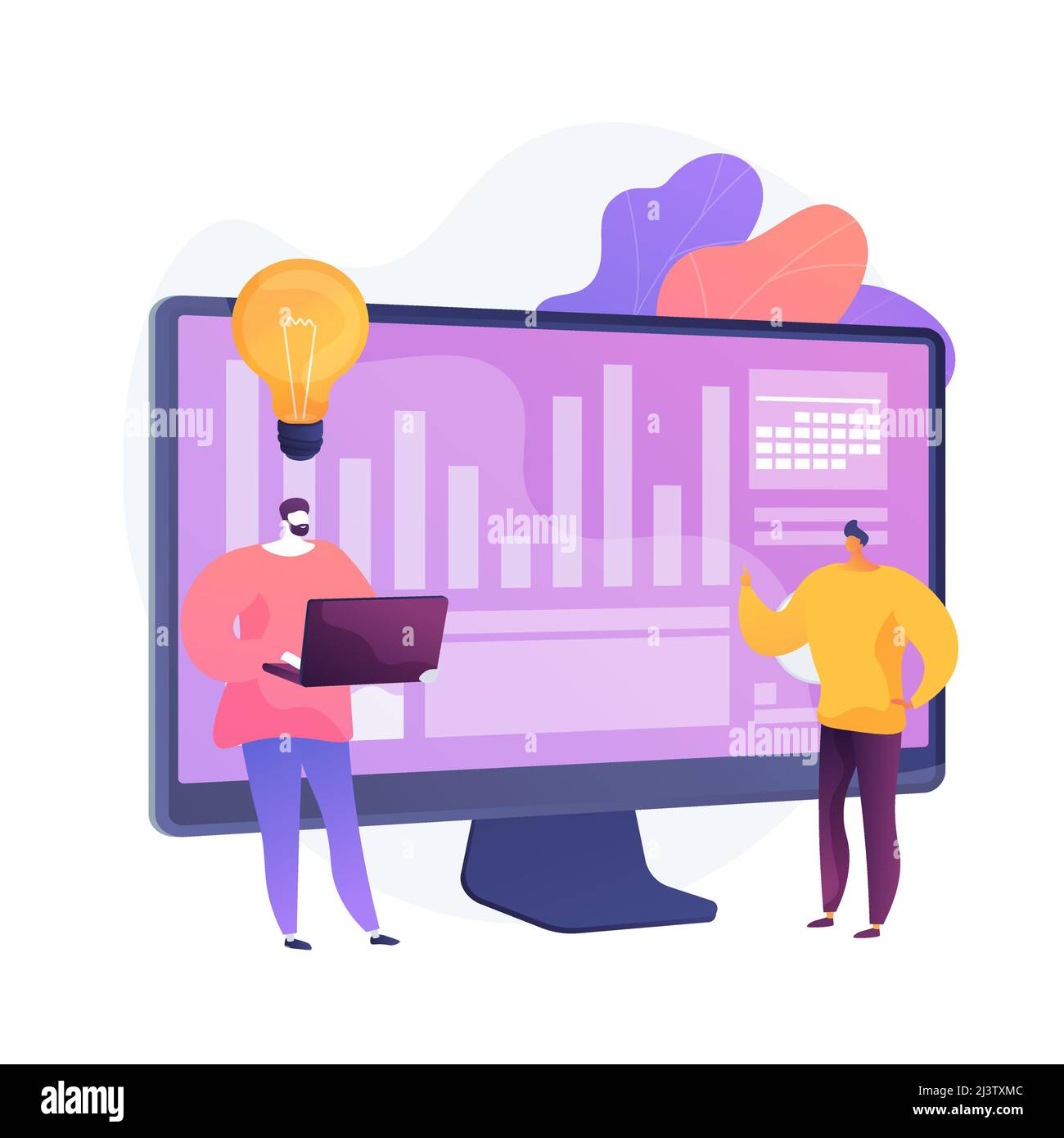 Creative collaboration. Program development. Successful cooperation ...