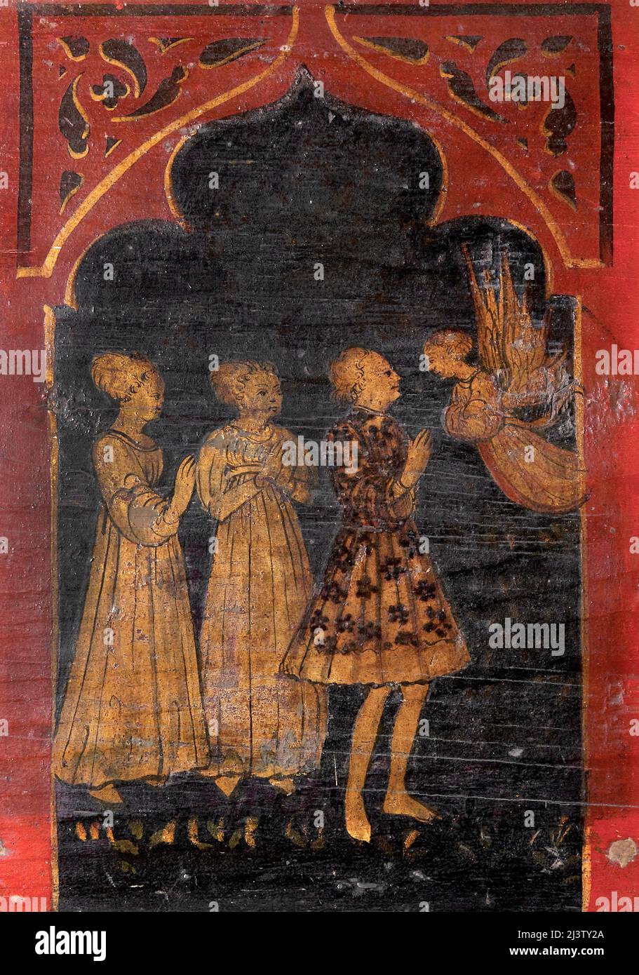 God’s angel invites Lot to flee - oil on wood - scope of Bonifacio ...