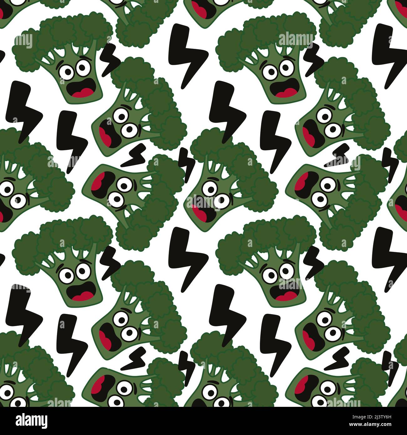 Kids seamless broccoli pattern for textiles and packaging and gifts and ...
