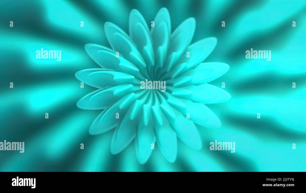 Rotating Flower Pattern. Motion. Beautiful 3d flower rotates and ...