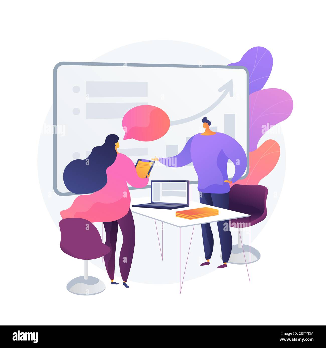 Consulting service, financial advisory, expert support. Businesswoman ...