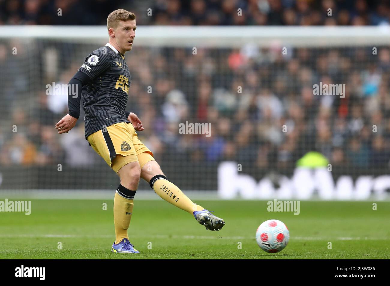 Matt Targett of Newcastle United - Tottenham Hotspur v Newcastle United ...