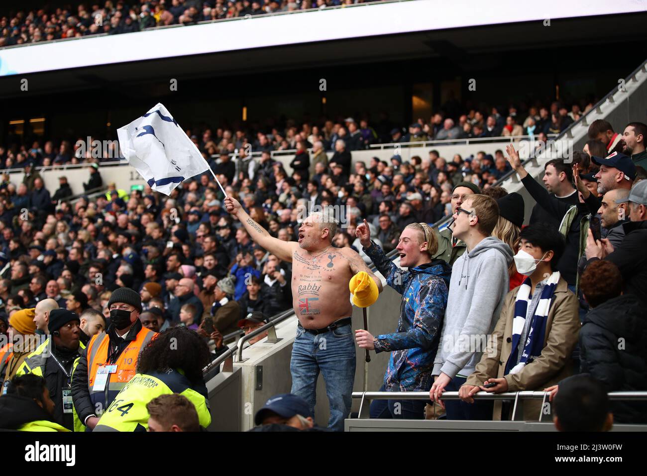 Tottenham Hotspur fan known as The Rabbi is seen - Tottenham Hotspur v ...