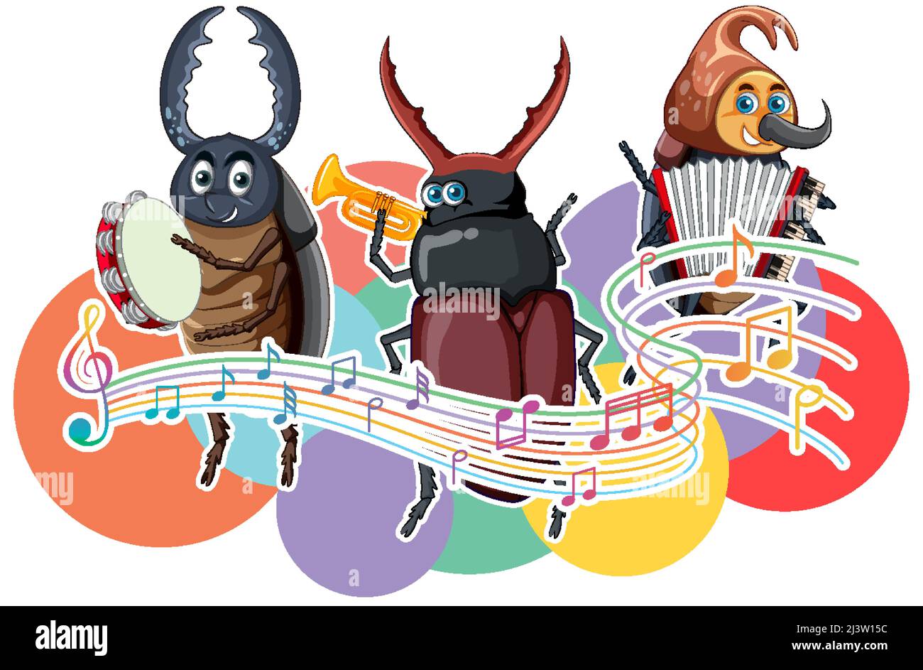 Musical insects Stock Vector Images - Alamy