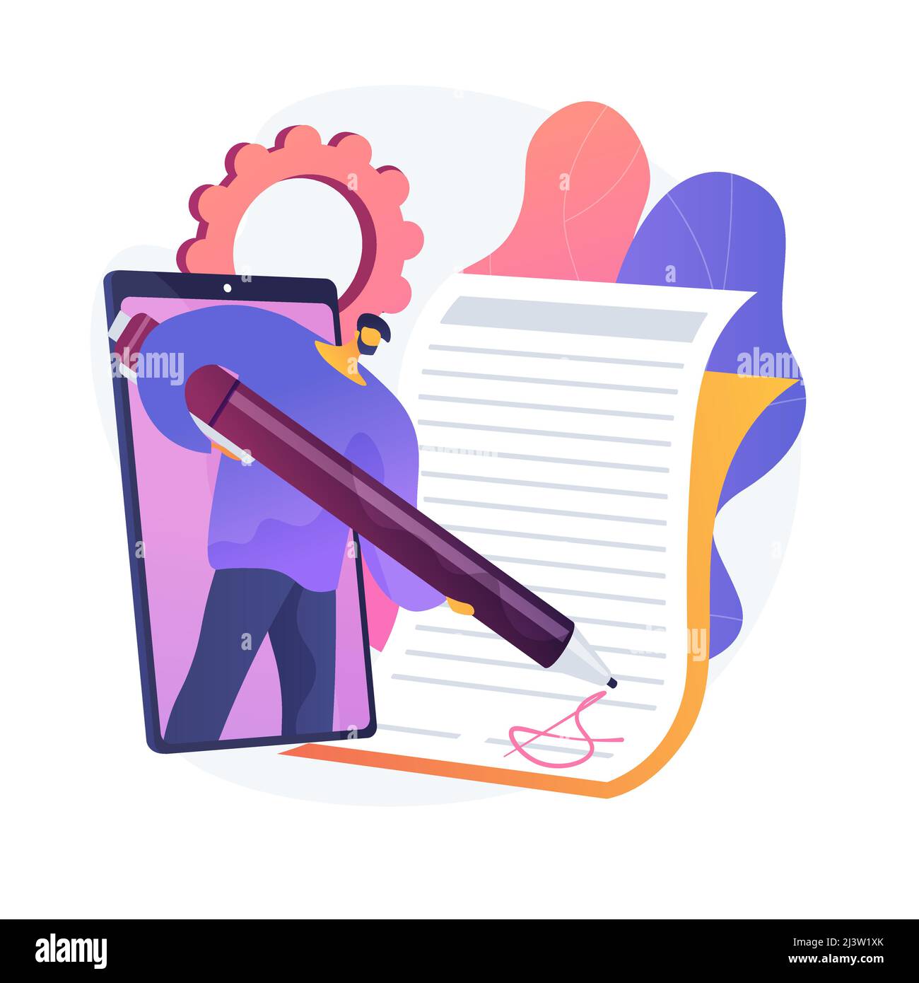 Electronic signature technology operation hi-res stock photography and ...