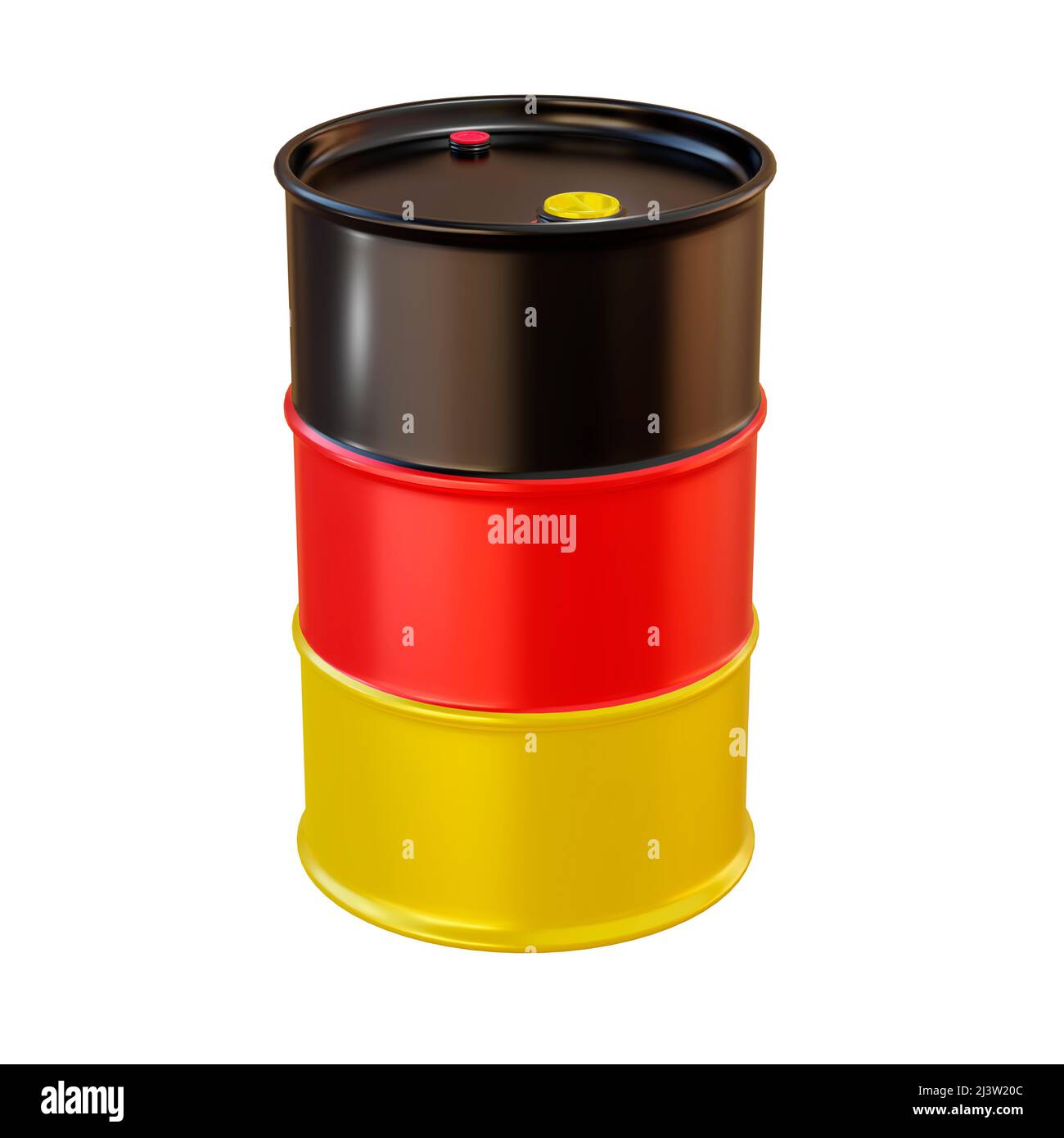 isolated 3d render of oil barrel in Germany flag Stock Photo - Alamy