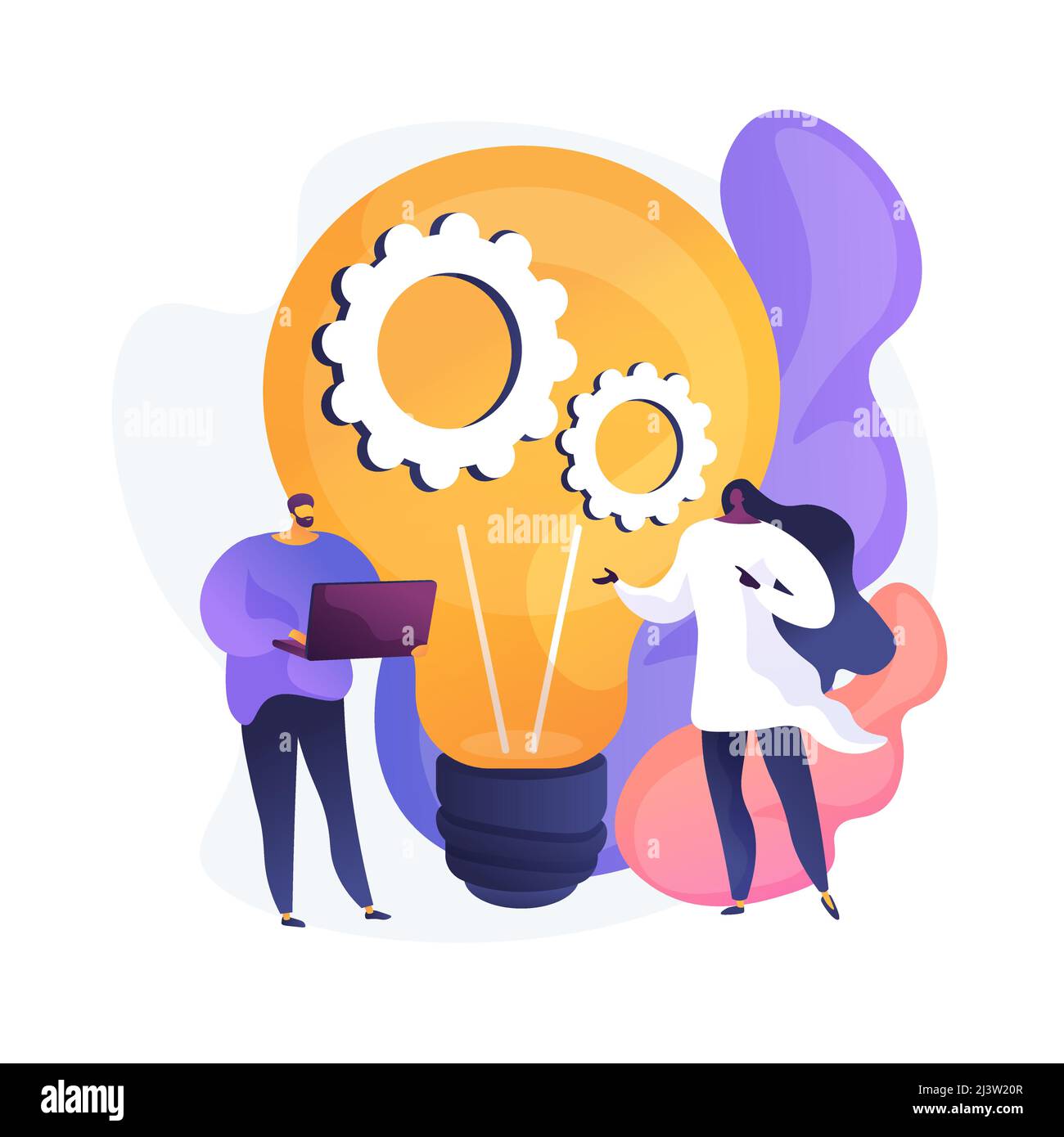 New idea implementation. Creative thinking, innovative solutions ...