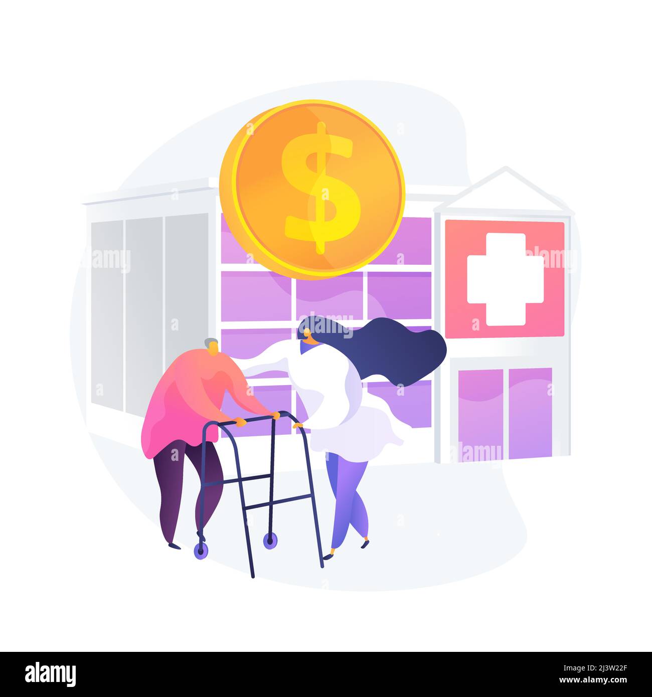 Healthcare nurse retirement man Stock Vector Images - Alamy