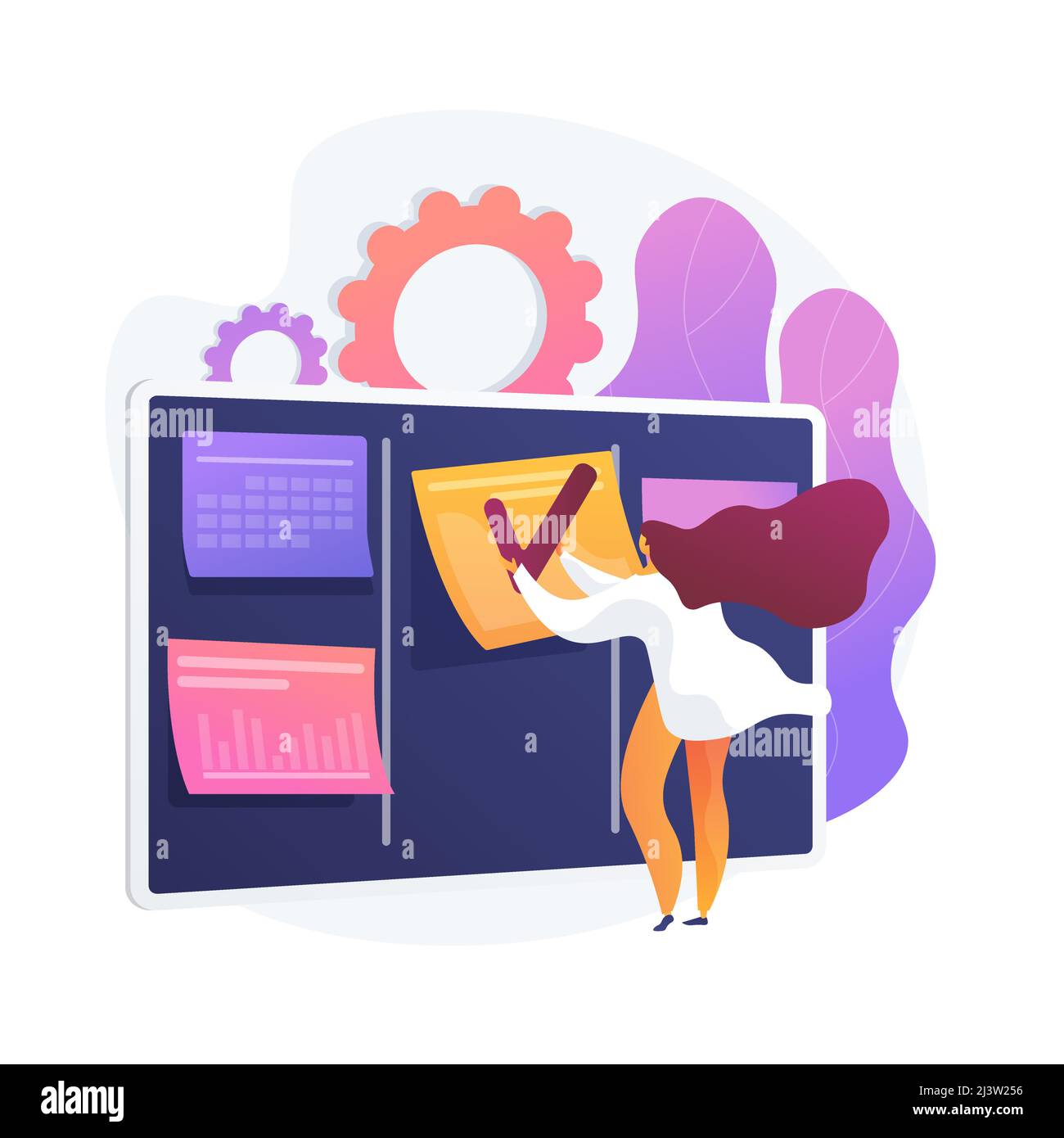 Setting goals Stock Vector Images - Alamy