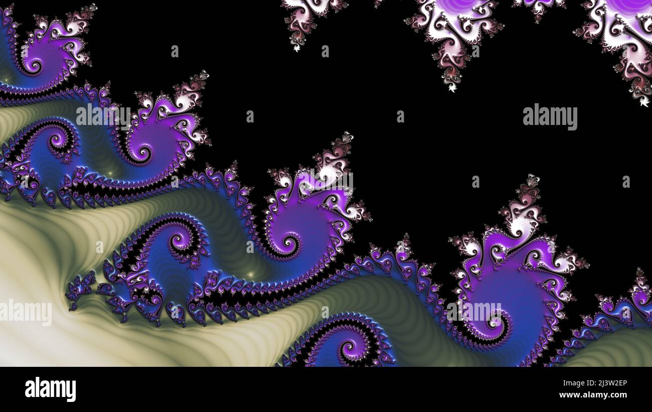 Abstract Computer generated Fractal design. A fractal is a never-ending pattern. Fractals are ...