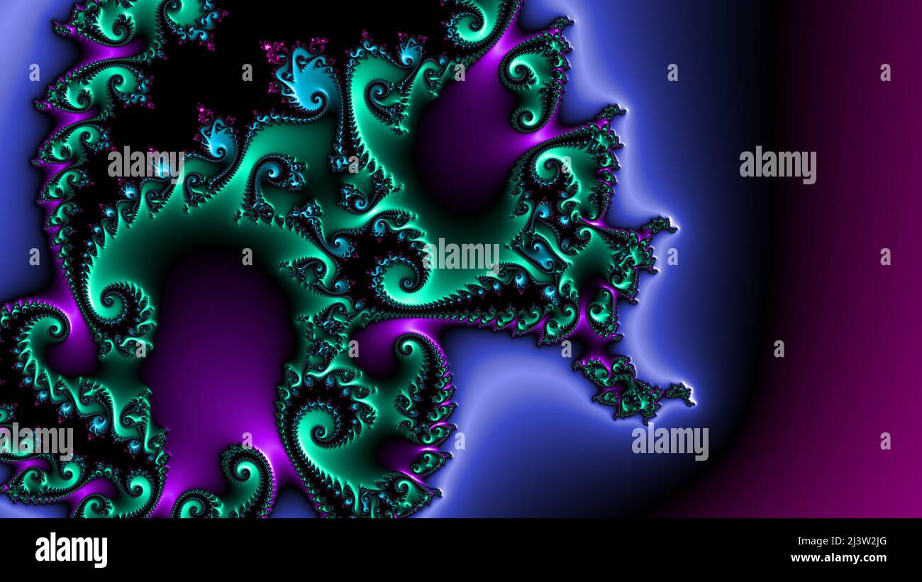 Abstract Computer generated Fractal design. A fractal is a never-ending ...