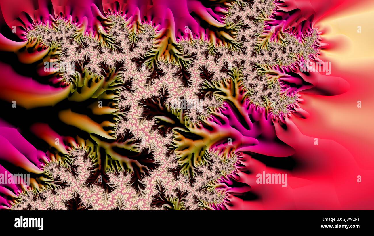 Abstract Computer generated Fractal design. A fractal is a never-ending ...