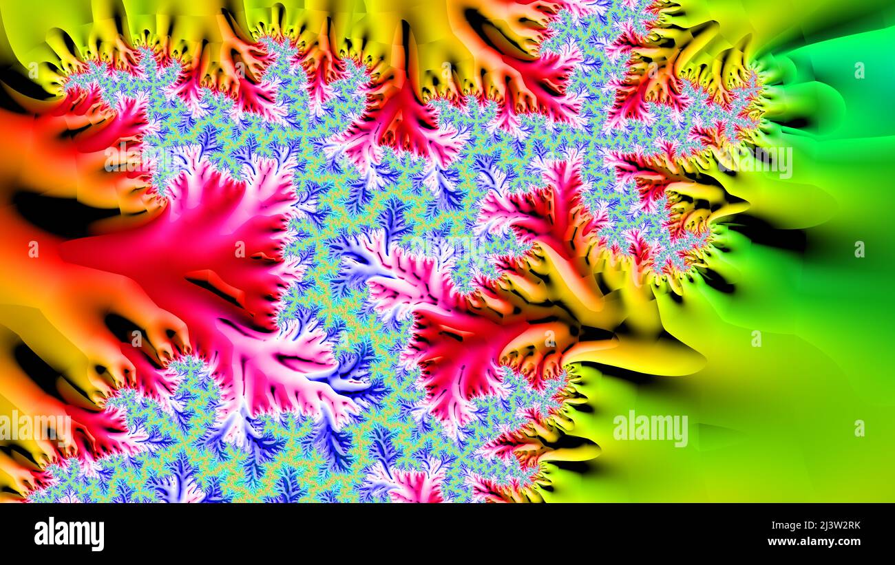 Abstract Computer generated Fractal design. A fractal is a never-ending ...