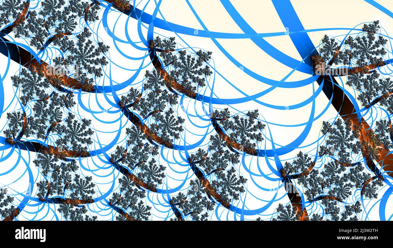 Abstract Computer generated Fractal design. A fractal is a never-ending ...