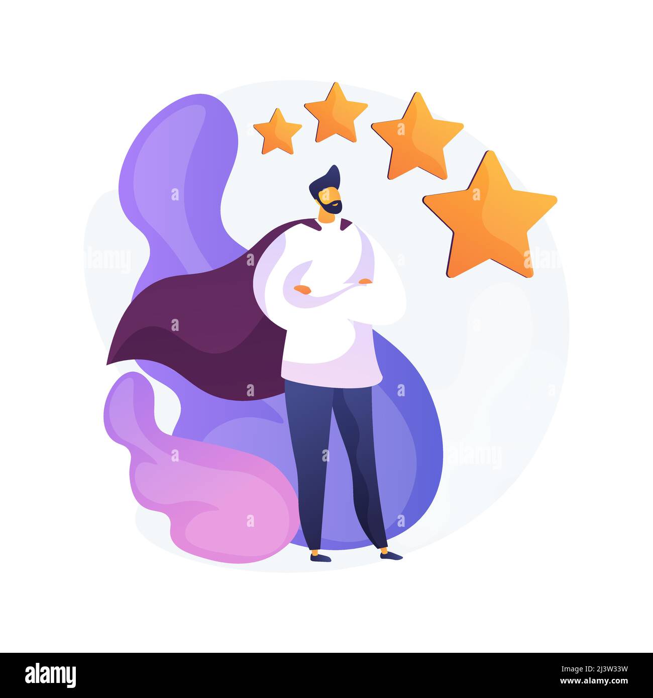 Personal branding abstract concept vector illustration. Self ...