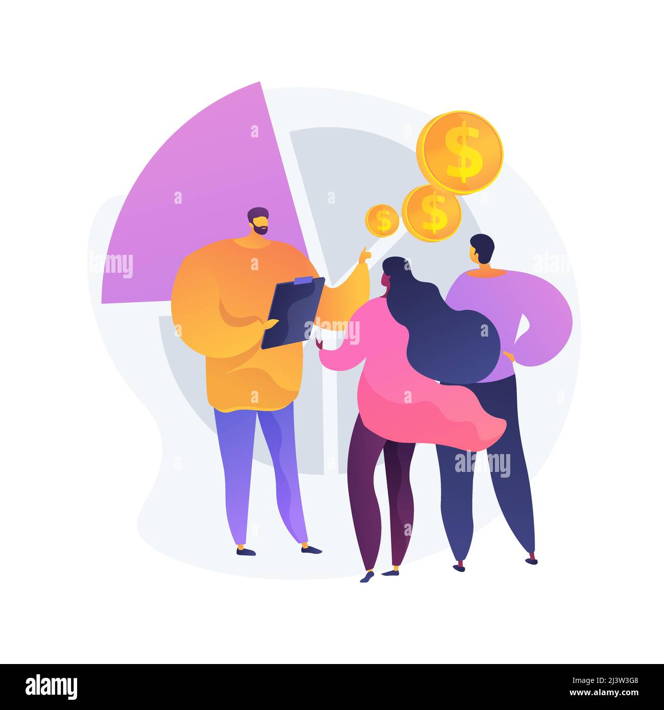 Consultative selling abstract concept vector illustration. Consultative ...