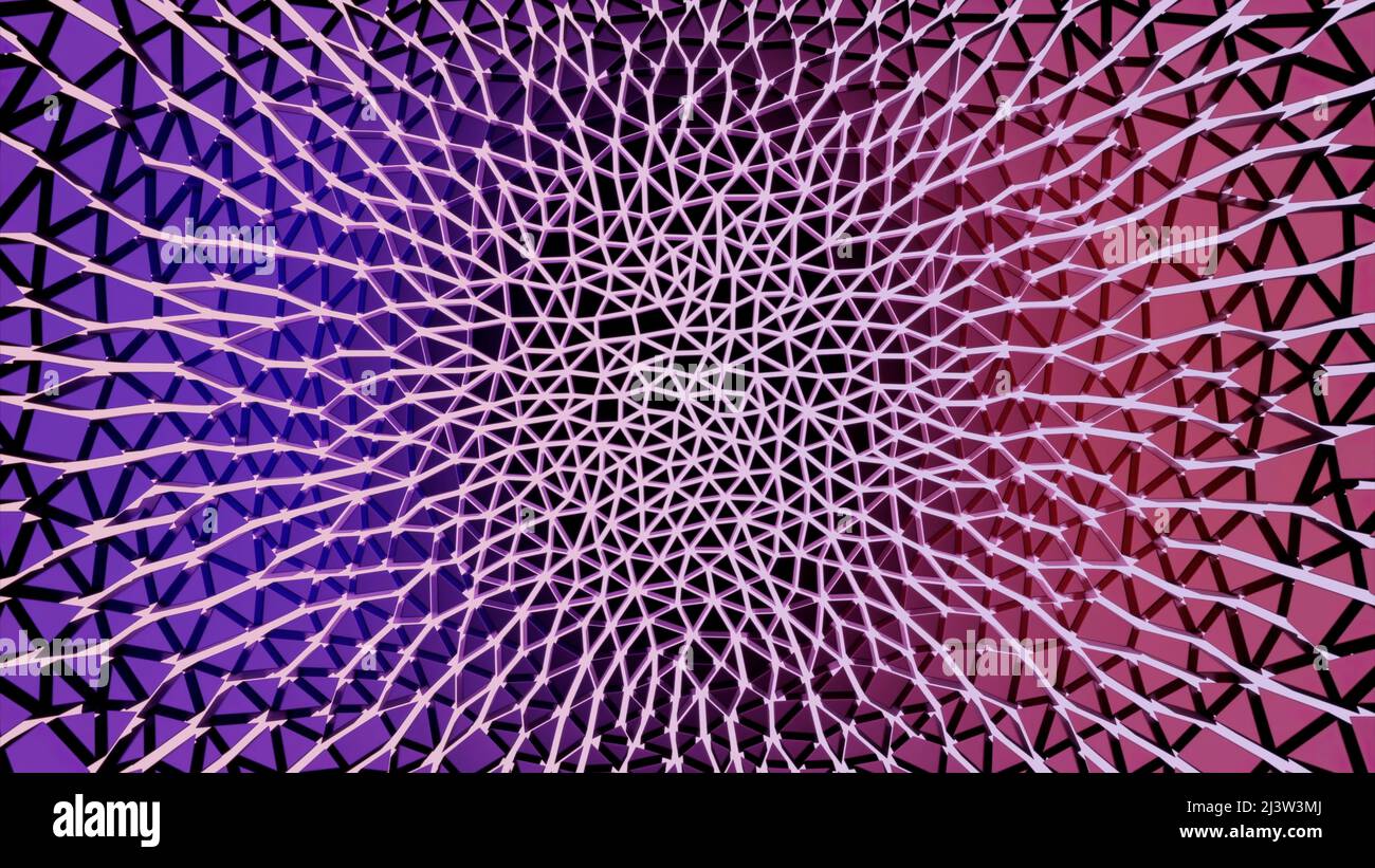 Brilliant abstraction.Design. A connected network of white threads that ...