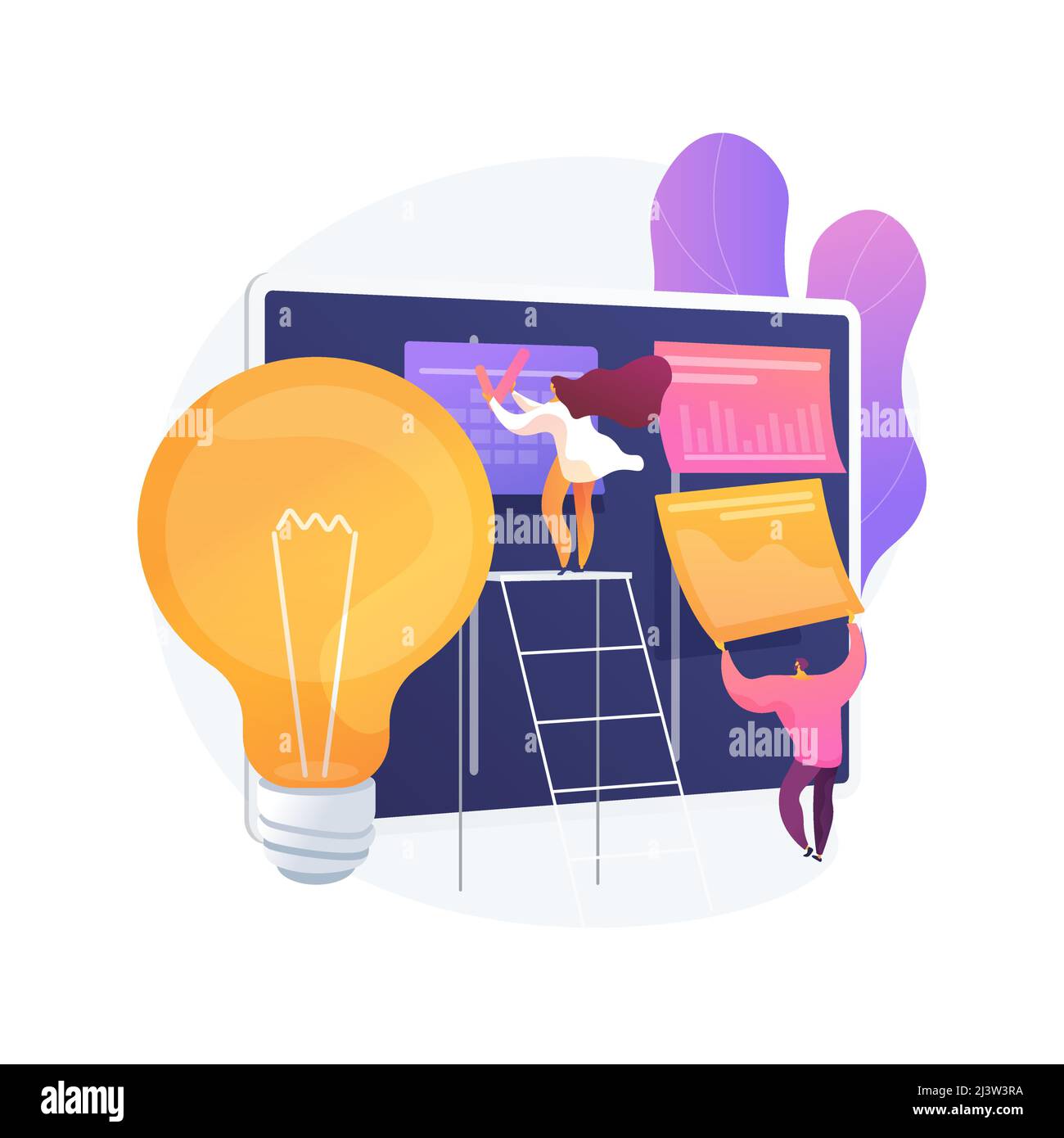 Project planning abstract concept vector illustration. Project plan ...