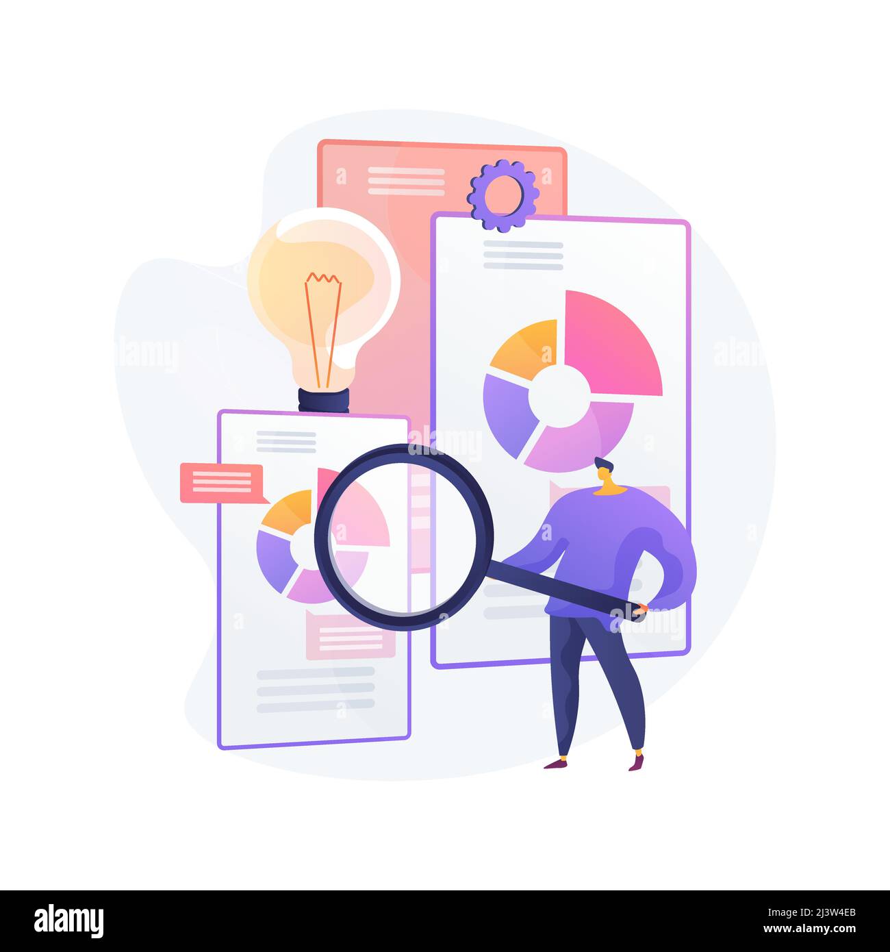 Competitive intelligence abstract concept vector illustration. Business ...
