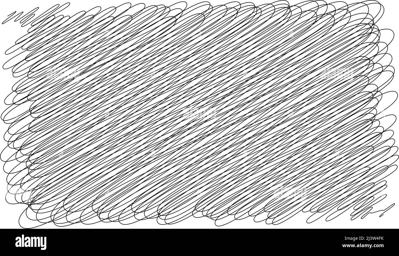 Scribble, sketch lines rectangle plane. Squiggly, zig-zag, criss-cross ...
