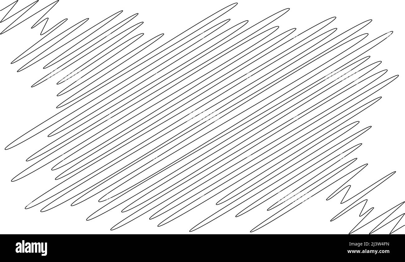 Scribble, sketch lines rectangle plane. Squiggly, zig-zag, criss-cross ...