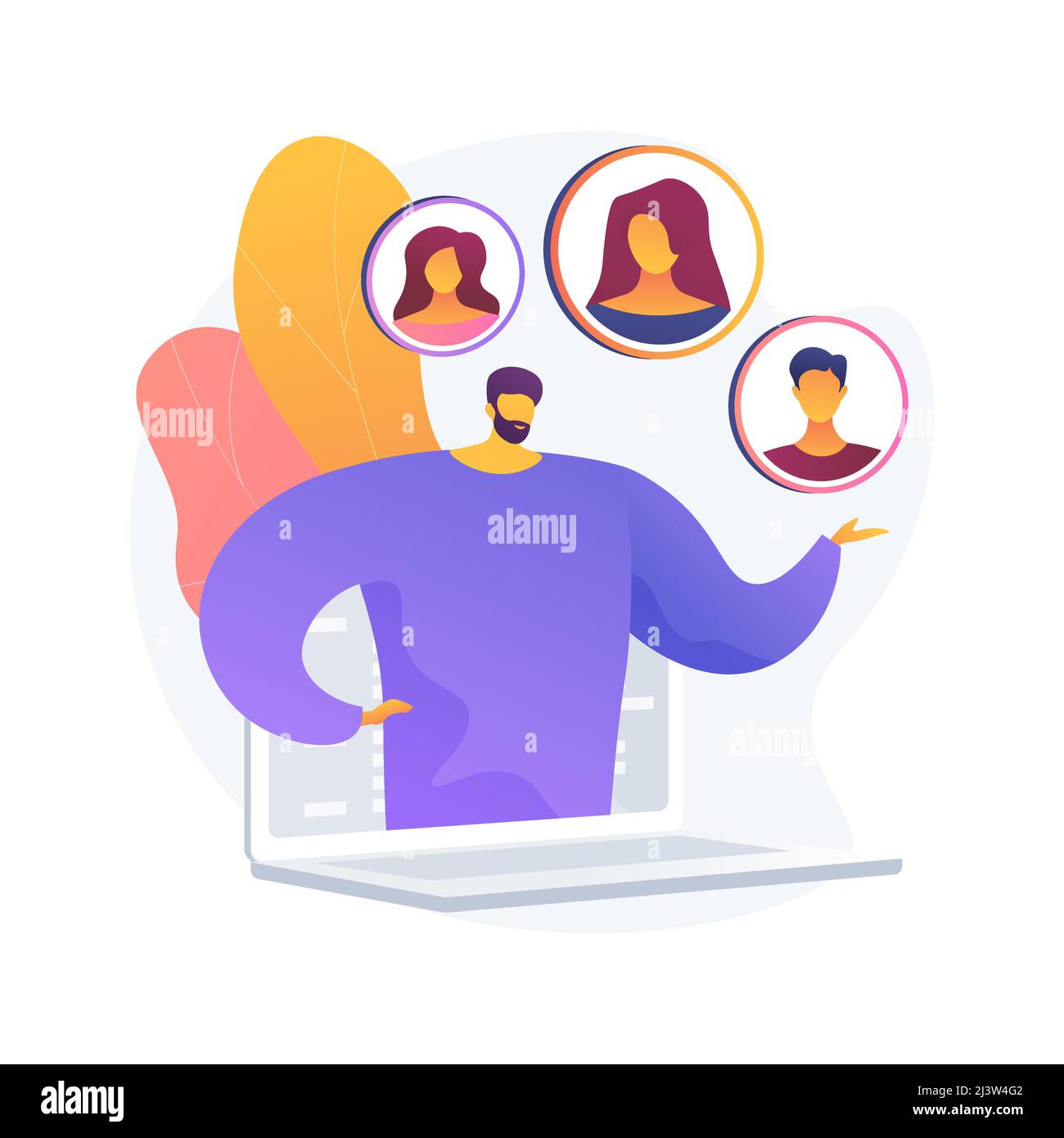 Customer persona abstract concept vector illustration. Understand potential customer needs ...