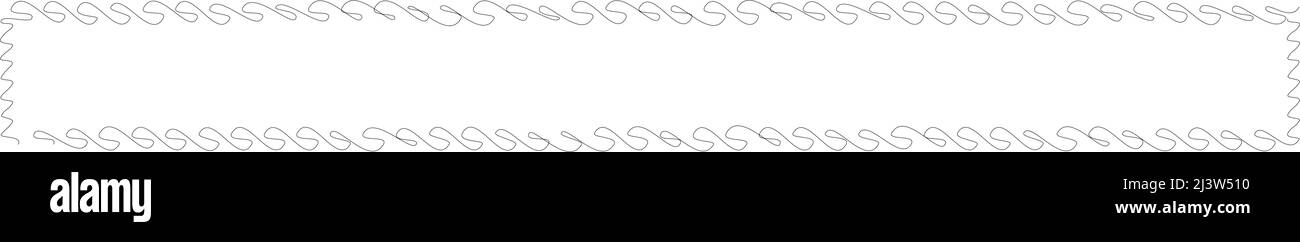 Scribble, sketch lines rectangle frame. Squiggly, zig-zag, criss-cross ...