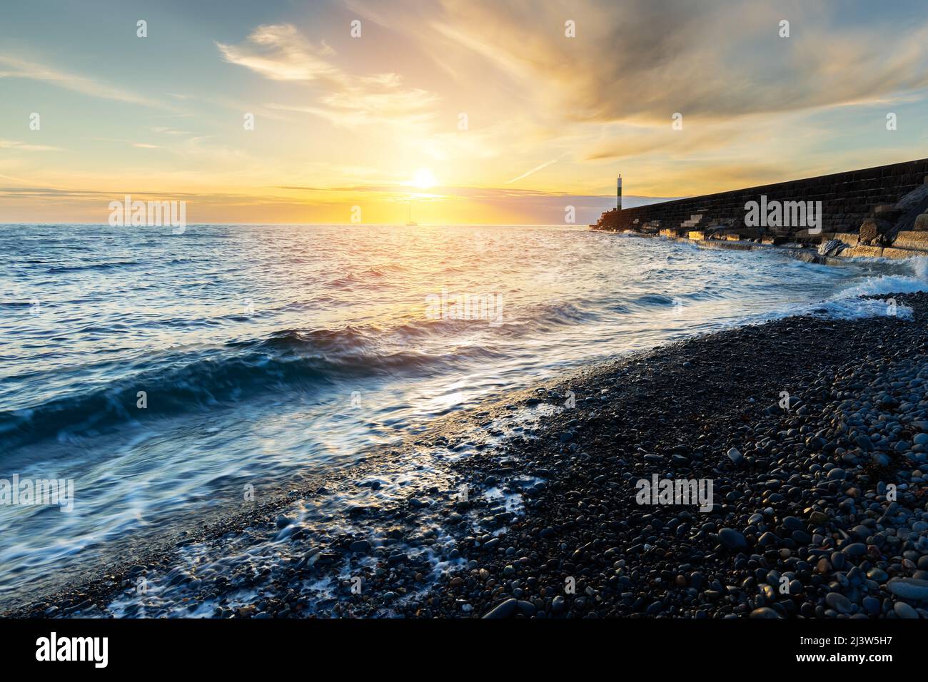 Aberystwyth sunset hi-res stock photography and images - Alamy